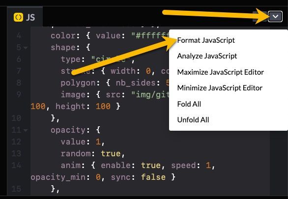 Particles en JS - Oxygenados La comunidad